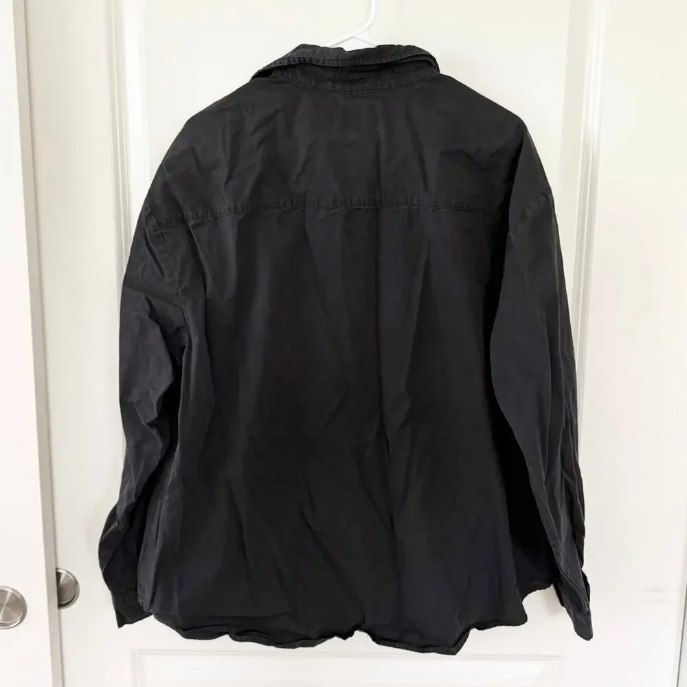 DISSH | Tops | Dissh Cotton Oversized Double Pocket Button Down Shirt ...